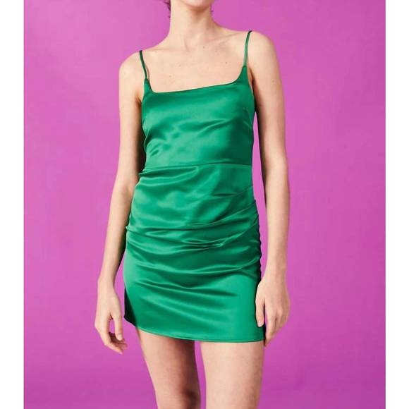 Deluc | Dresses | New Deluc Deluc Spica Dress In Bottle Green | Poshmark